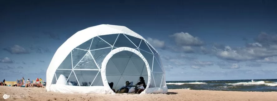 Domes at the Beach. Geodesic domes for sale.